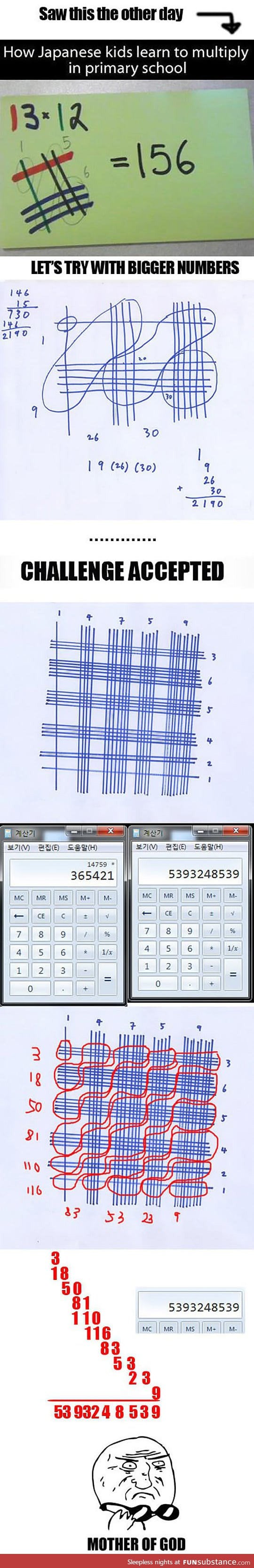 How To Multiply Big Numbers With Lines FunSubstance